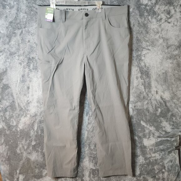 Orvis | Pants | Orvis Mens Tech Pant New Gray Zip Pockets Cargo Hike ...